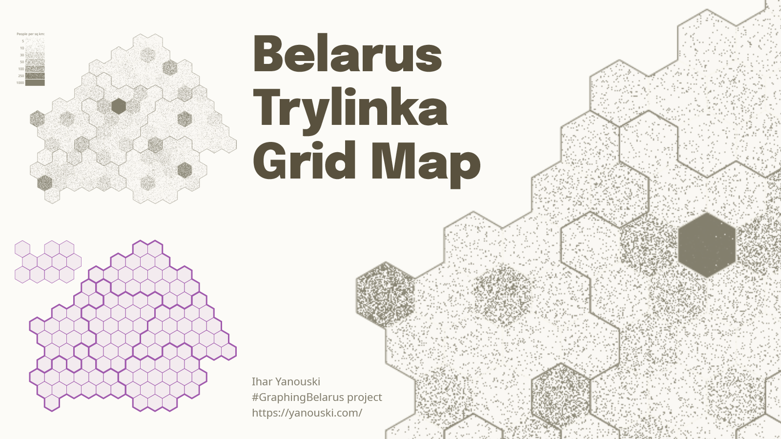 Belarus Hex Tile Grid Map | Ihar Yanouski
