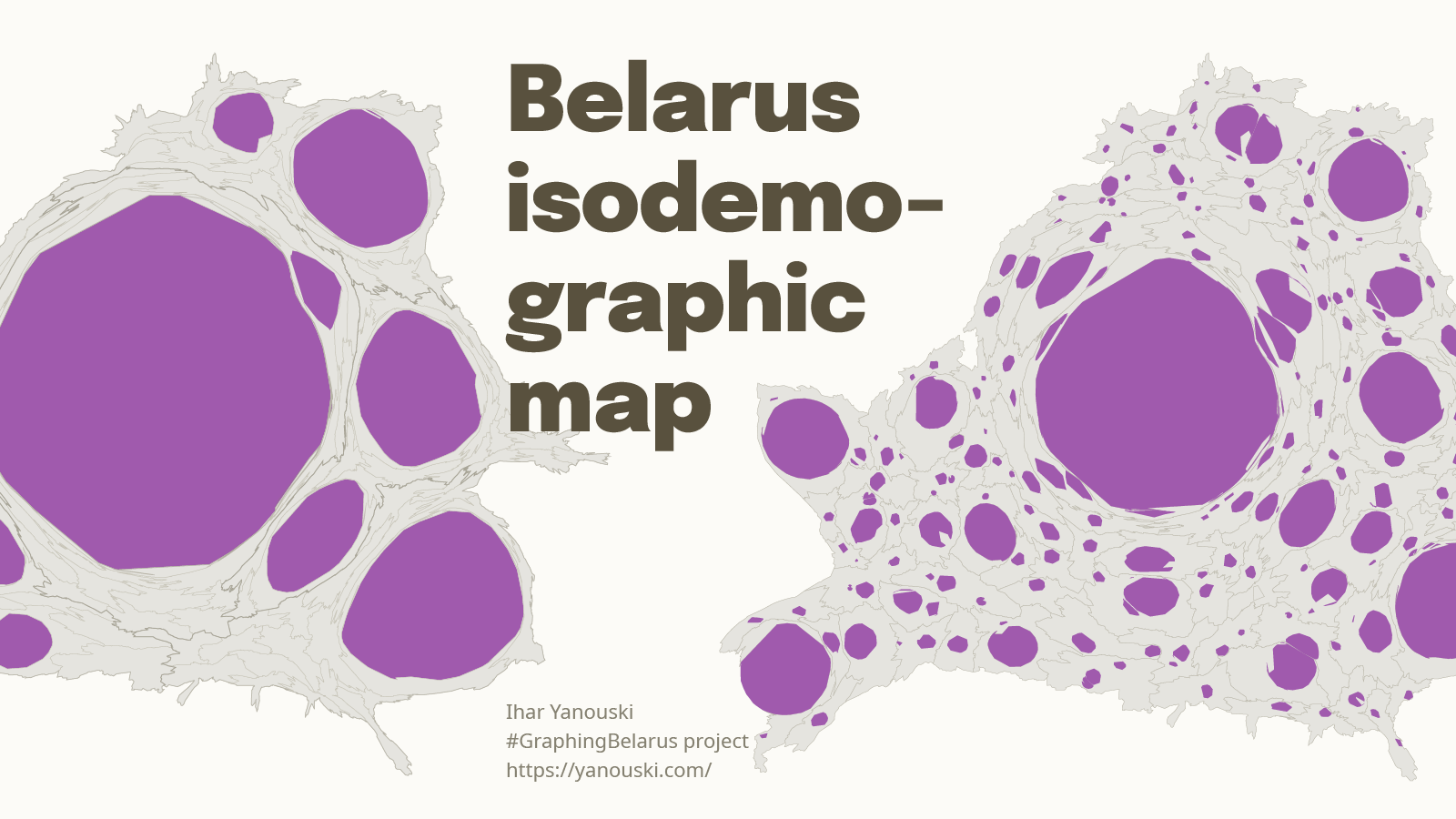 Belarus isodemographic map | Ihar Yanouski